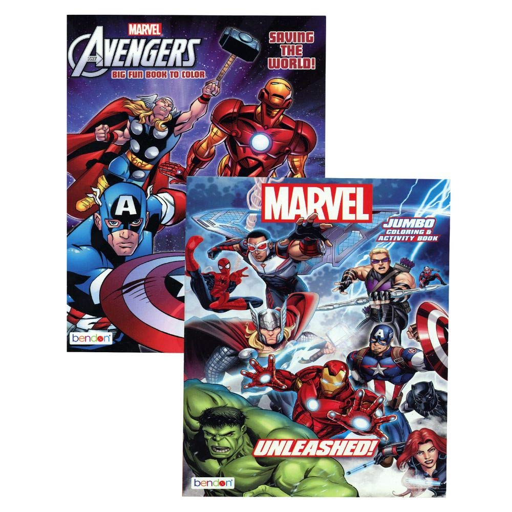 Marvel Avengers Jumbo Coloring and Activity Book - Character Patterned ...