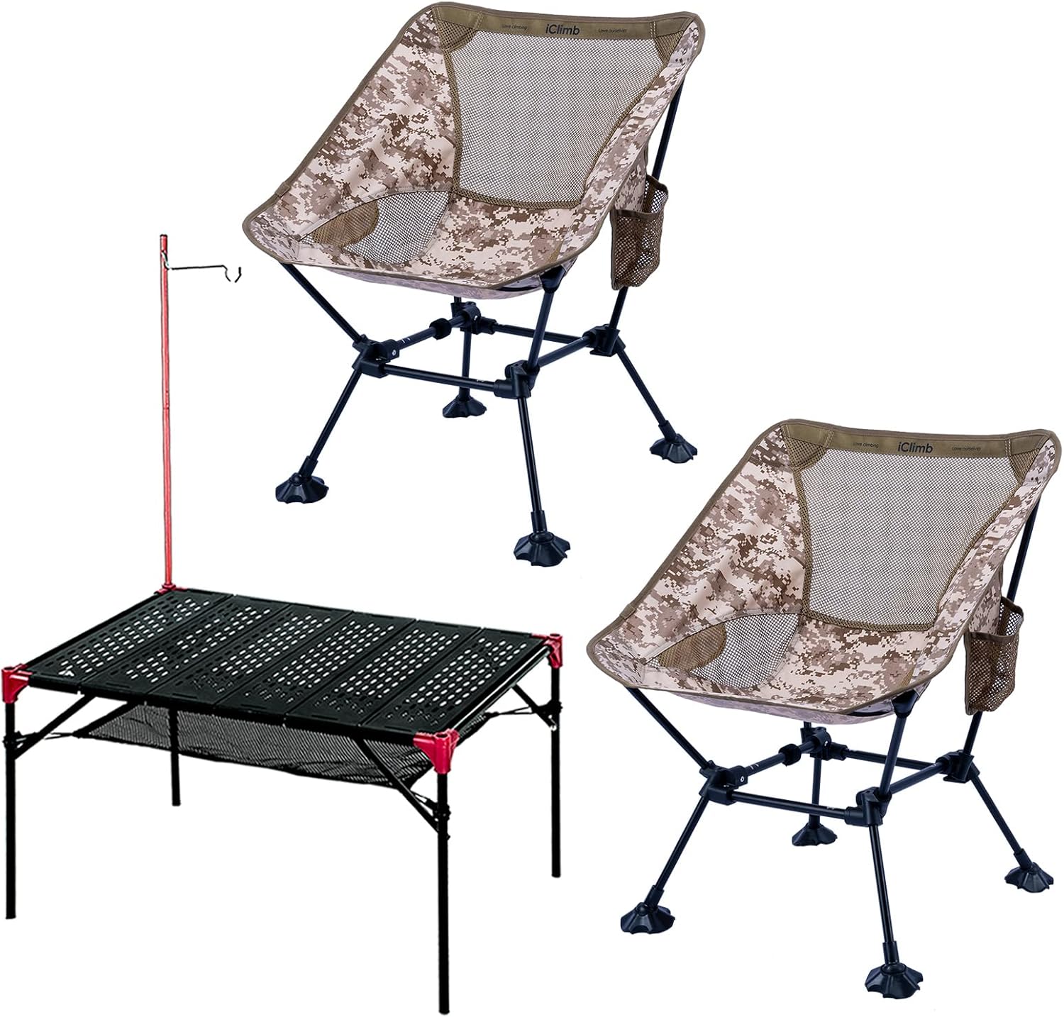 Amazon.com: iClimb 2 Anti-Sinking Large Feet Chair and 1 Extendable ...