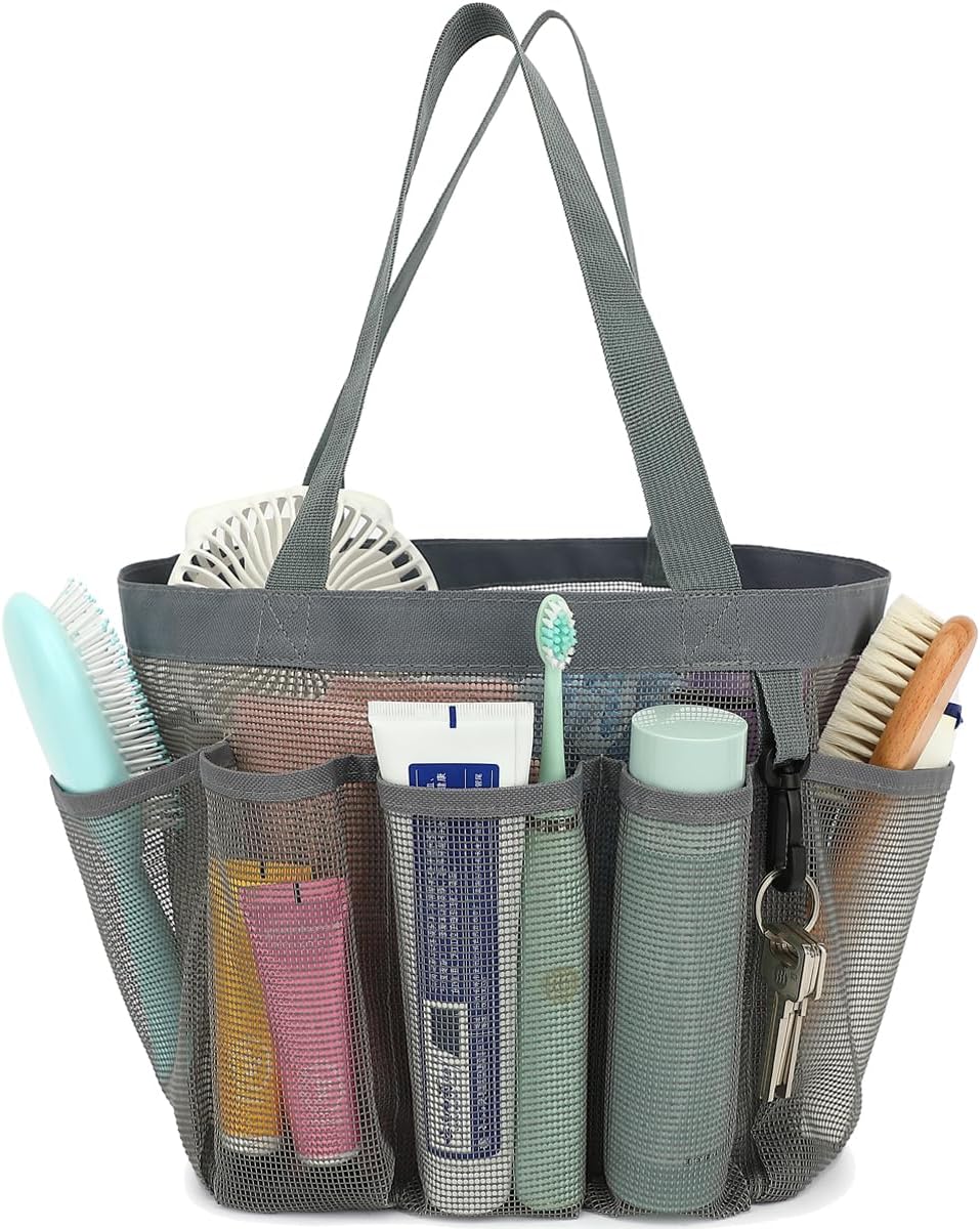 Amazon.com: Fammart Mesh Shower Caddy Portable for College Dorm Room ...