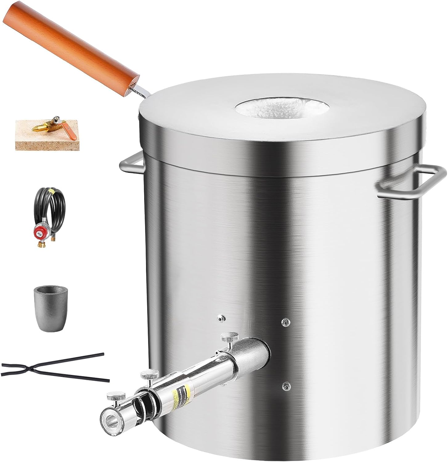 Amazon.com: Happybuy 8KG/18lbs Propane Metal Melting Furnace Kit, Gas ...