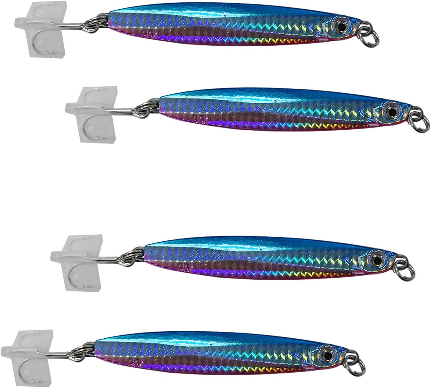 Amazon.com : 4pcs Blue Pink 3.5oz Colt Sniper jigs 100g coltsniper jig ...