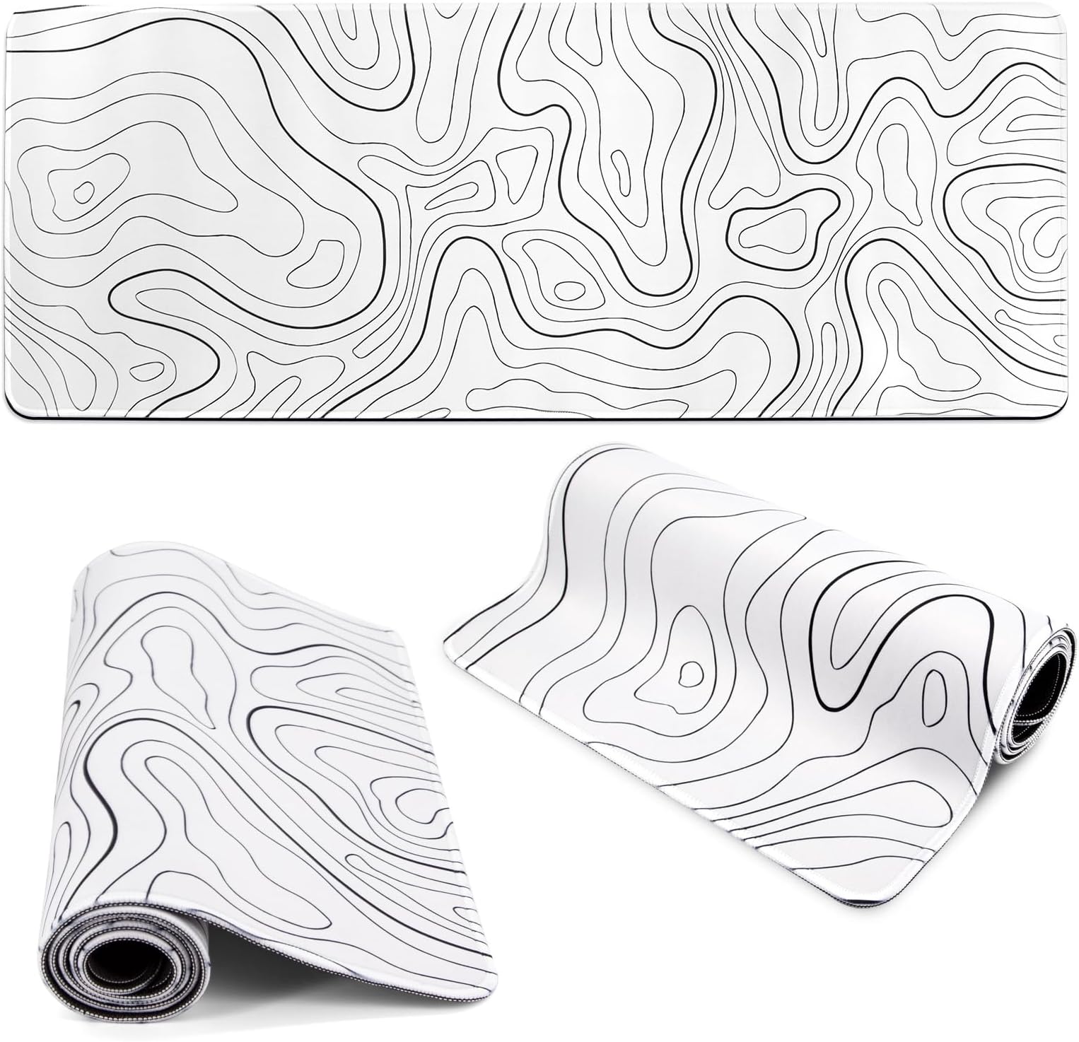 Okdance Large Gaming Mouse Pad with Topographic Map Patton, Extended ...