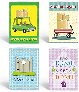 Amazon.com : Stonehouse Collection Moving Cards - New Address Note ...
