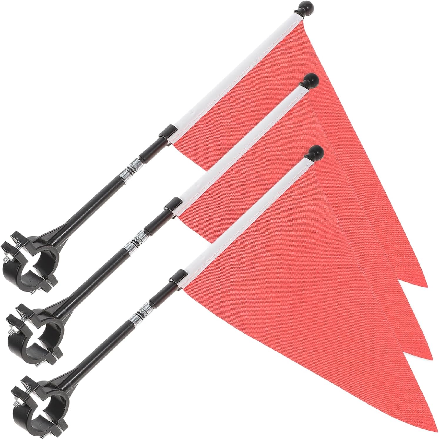 Amazon.com : IWOWHERO 3 Sets Bicycle Flag Scooter Trailer Red Decor ...