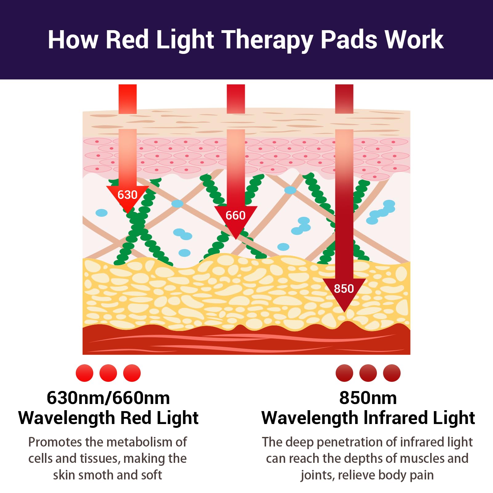 Comfytemp Red Light Therapy for Body, Large Infrared Light Therapy Pad ...