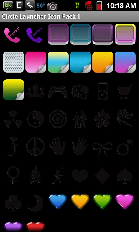 CircleLauncher Icon Pack 1:www.amazon.com:Appstore for Android