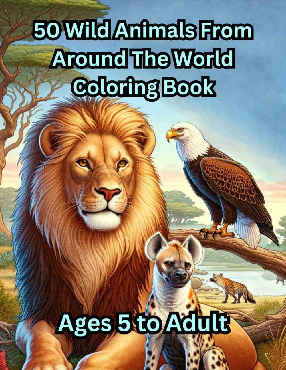 50 Wild Animals From Around The World Coloring Book 50 | Desertcart INDIA