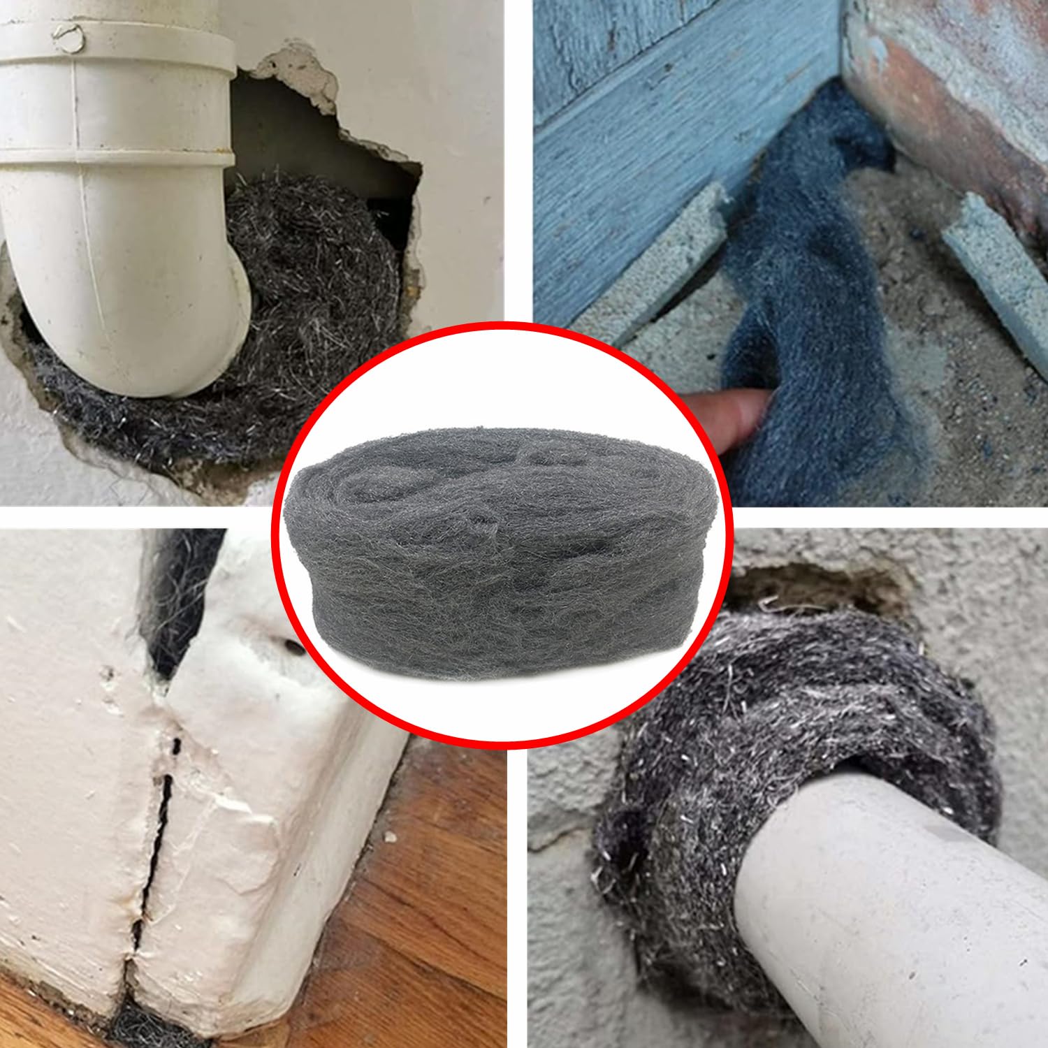 Snapklik.com : 32FT Steel Wool Roll, Antfees Steel Wool Fill Fabric ...