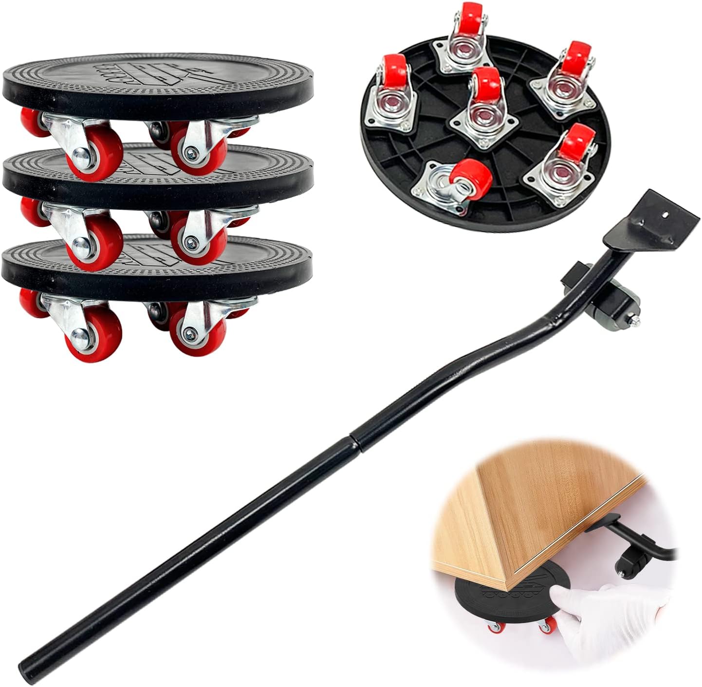 ONEON Leve Meuble Lourd, Deplace Meuble Kit avec Roue Rotative à 360 ...