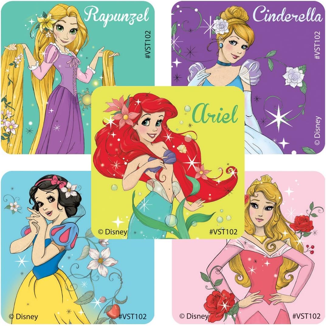 Amazon.com: SmileMakers Disney Princess Adventure Ready Stickers ...