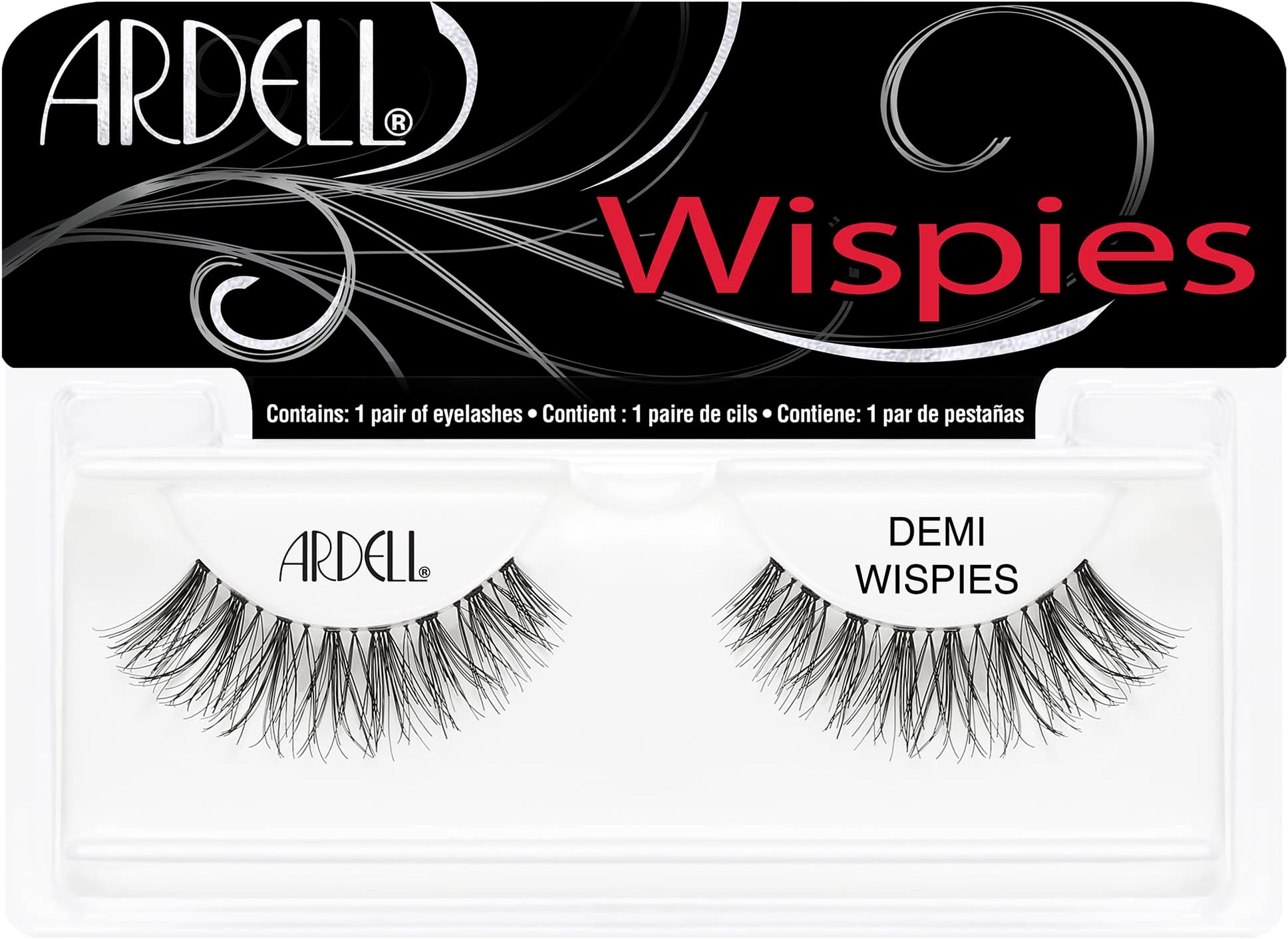 Amazon.com: Ardell False Eyelashes Demi Wispies Black, 1 pack (6 pairs ...