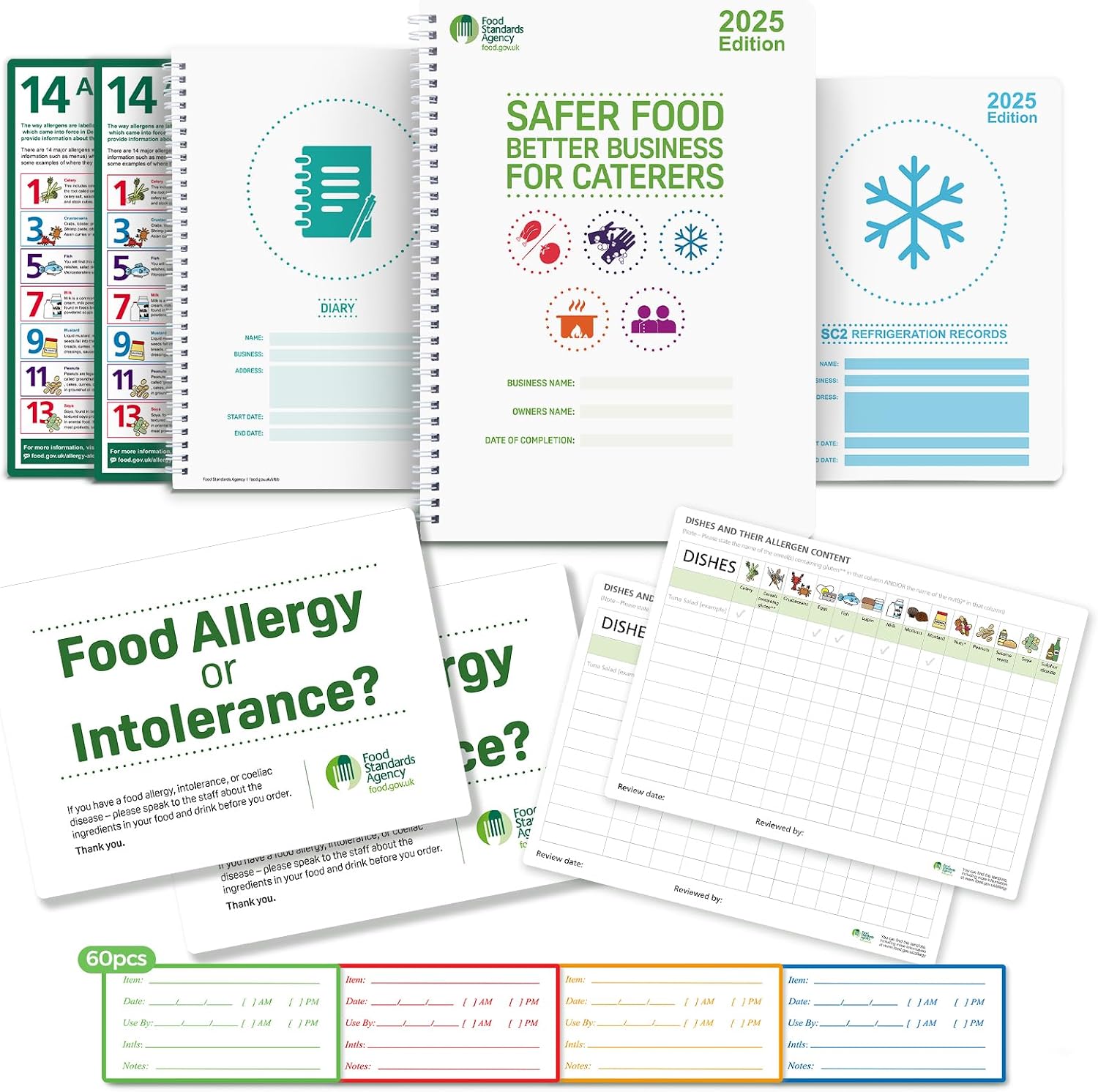 Safer Food Better Business 2025 Kit for Caterers - 13 Month Diary ...