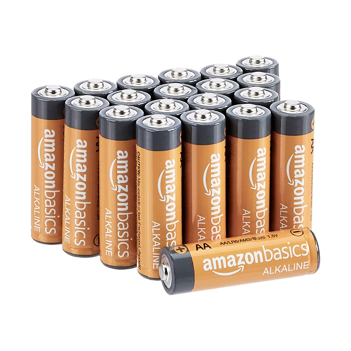 AmazonBasics AA Performance Alkaline Non-Rechargeable Batteries (20 ...