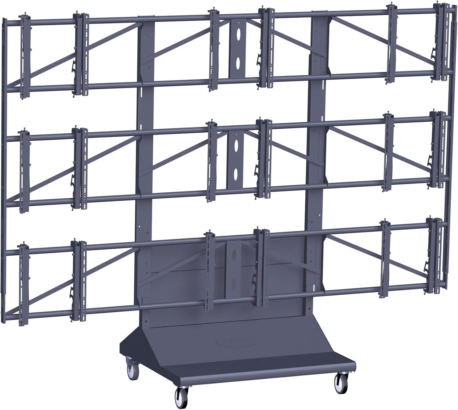 Vogels Universal Fine Tune 3x3 video wall trolley for 46-55 inch LCD TV ...