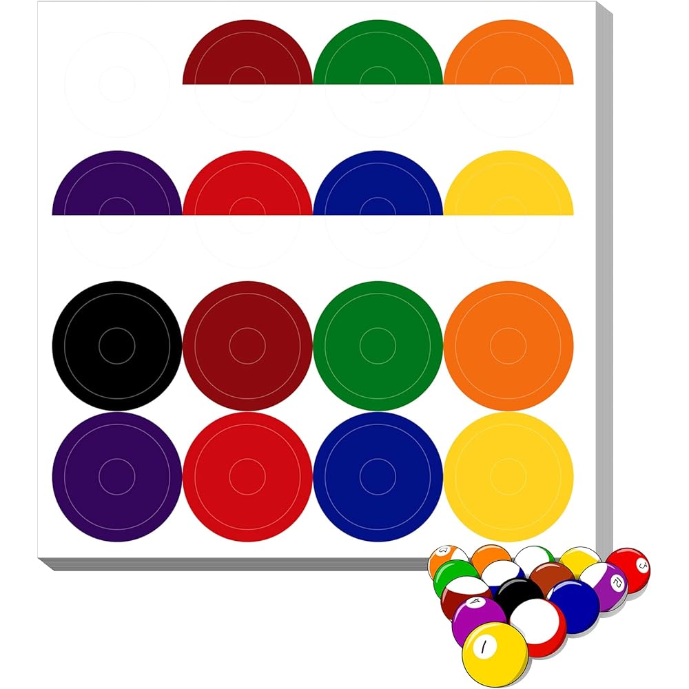 $1/mo - Finance Eaasty 40 Sheets Pool Billiard Table Sticker, Total 640 ...