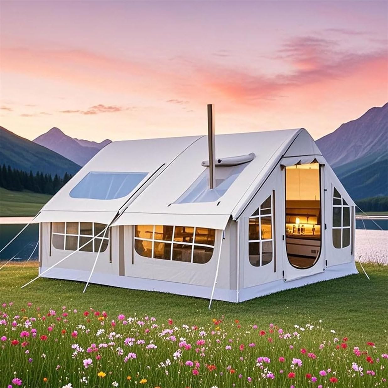 Amazon.com : Inflatable Tents for Camping,Easy Setup Large Blow Up ...