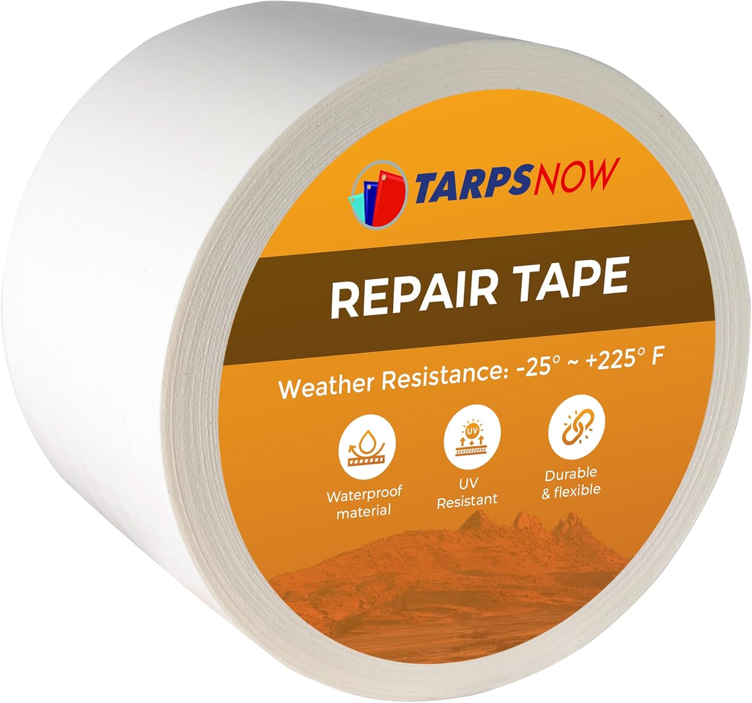 TarpsNow Poly Tarp Repair Tape, (3” to 60’) - High Strength Waterproof ...