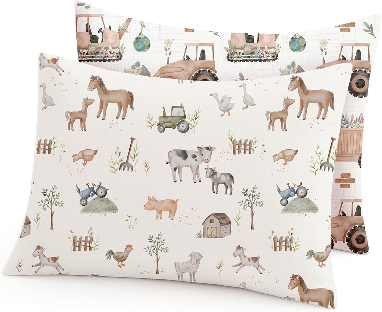 Amazon.com: Toddler Pillowcases 2 Pack for 13"x18" Pillow with Envelope ...