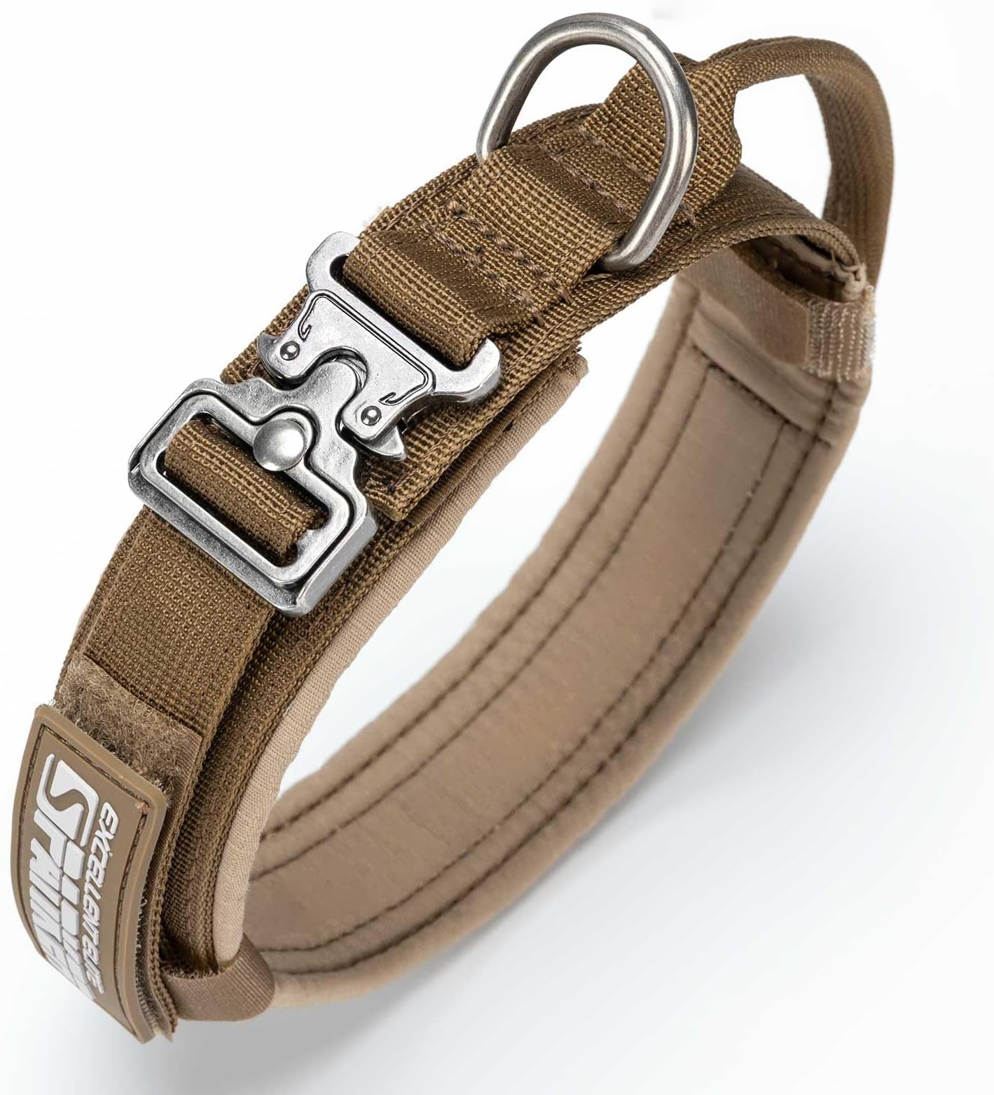 EXCELLENT ELITE SPANKER Tactical Dog Collar Nylon Adjustable K9 Collar ...