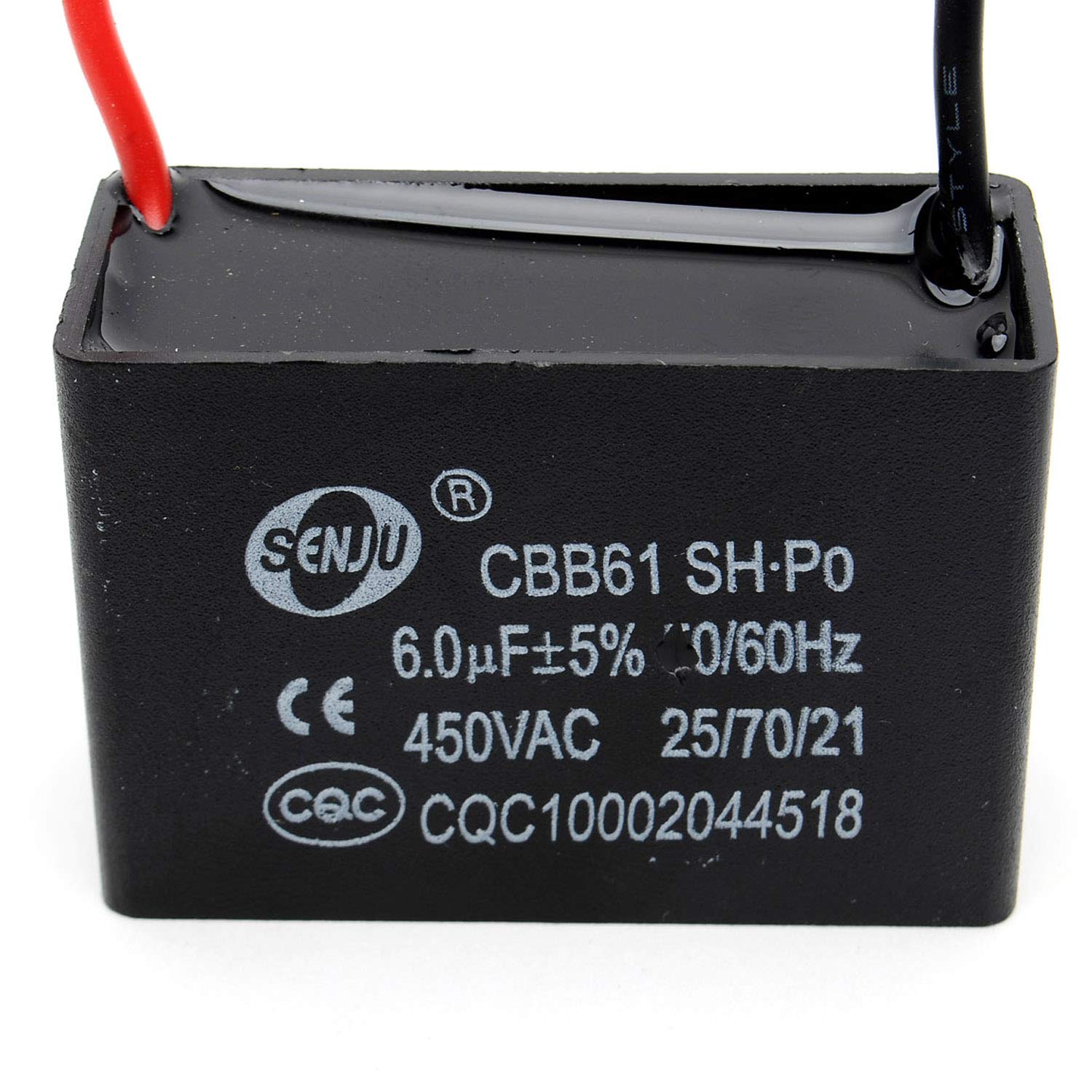 JCM 2 Wire Ceiling Fan Capacitor 6uF 450VAC CBB61 Philippines | Ubuy