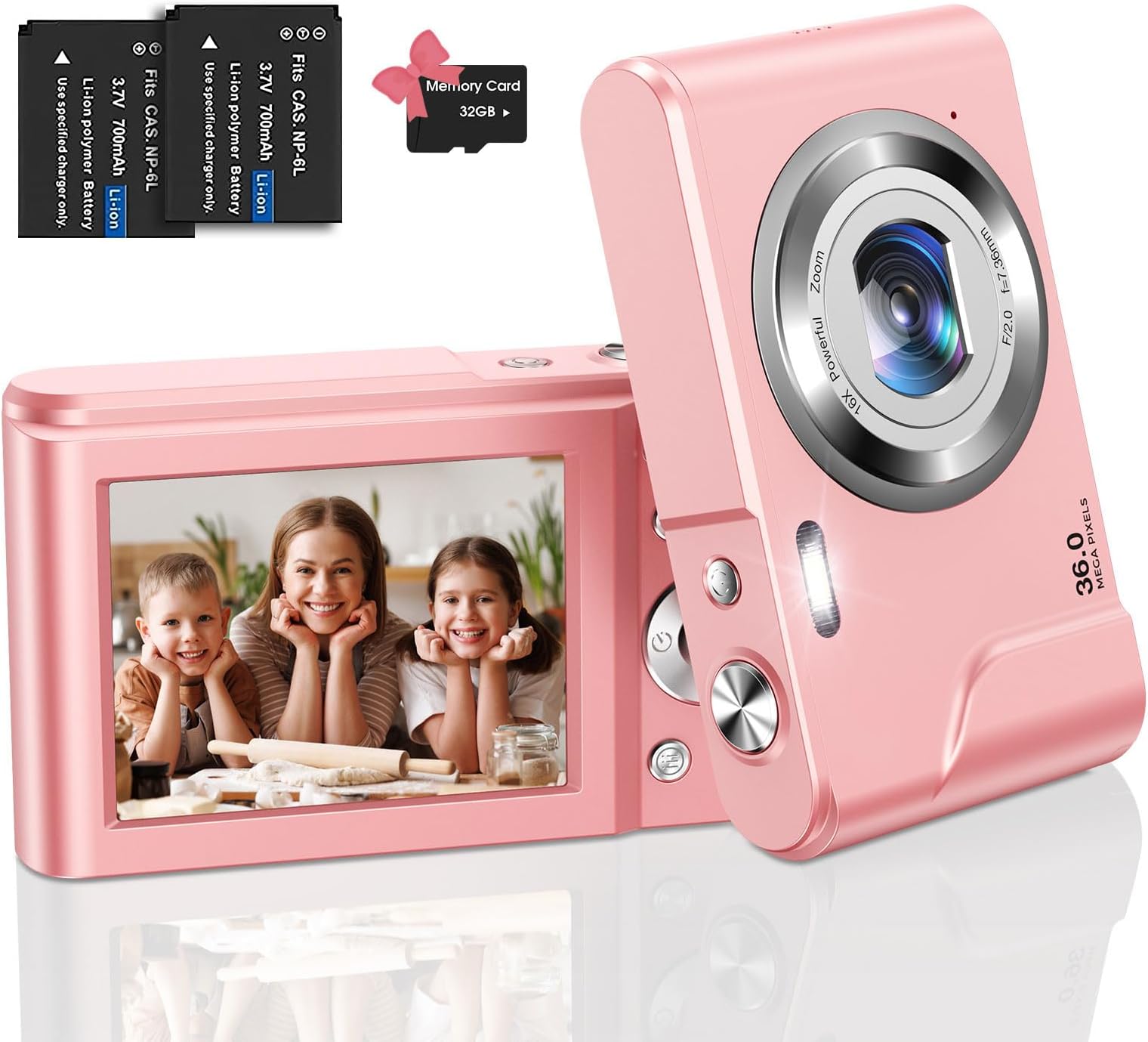 Amazon.com : Digital Camera, Auto Focus FHD 4K Vlogging Camera with ...
