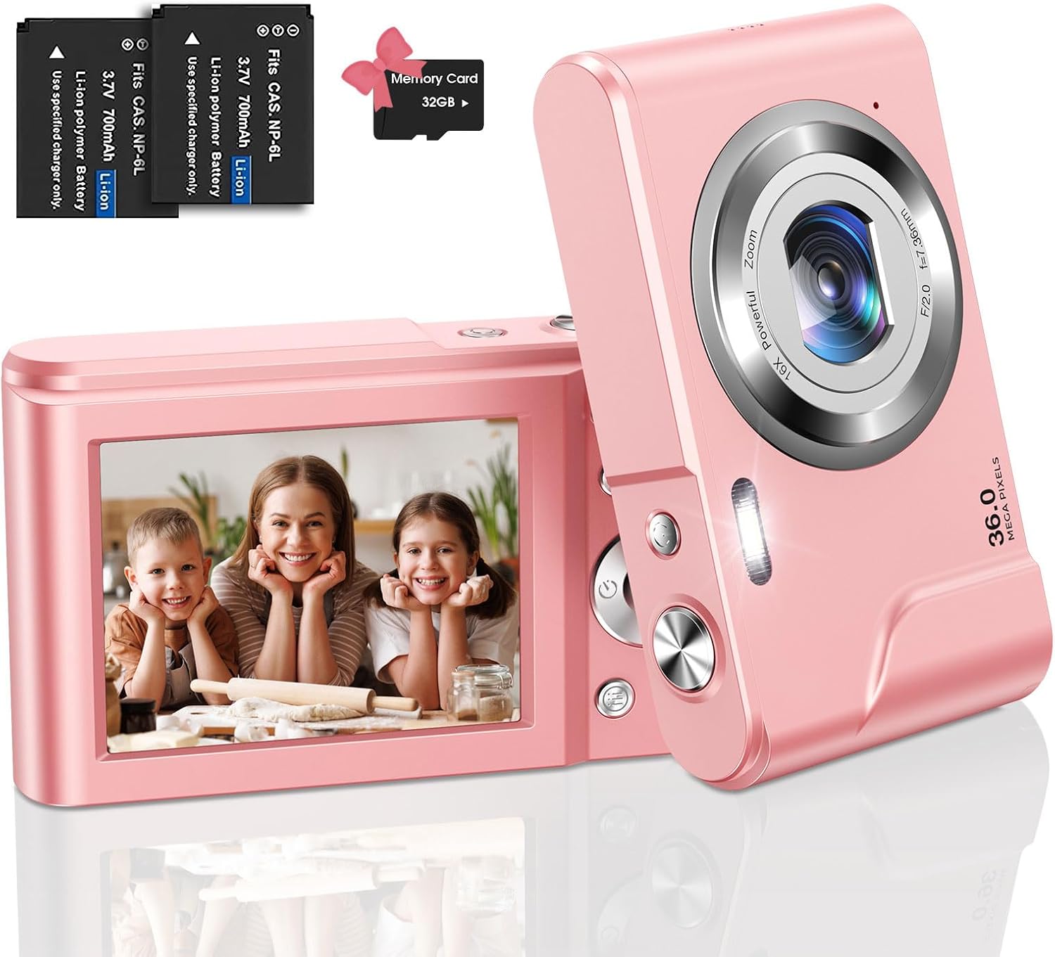 Amazon.com : Bofypoo FHD 1080P 36MP Kids Vlogging Camera with 32GB Card ...