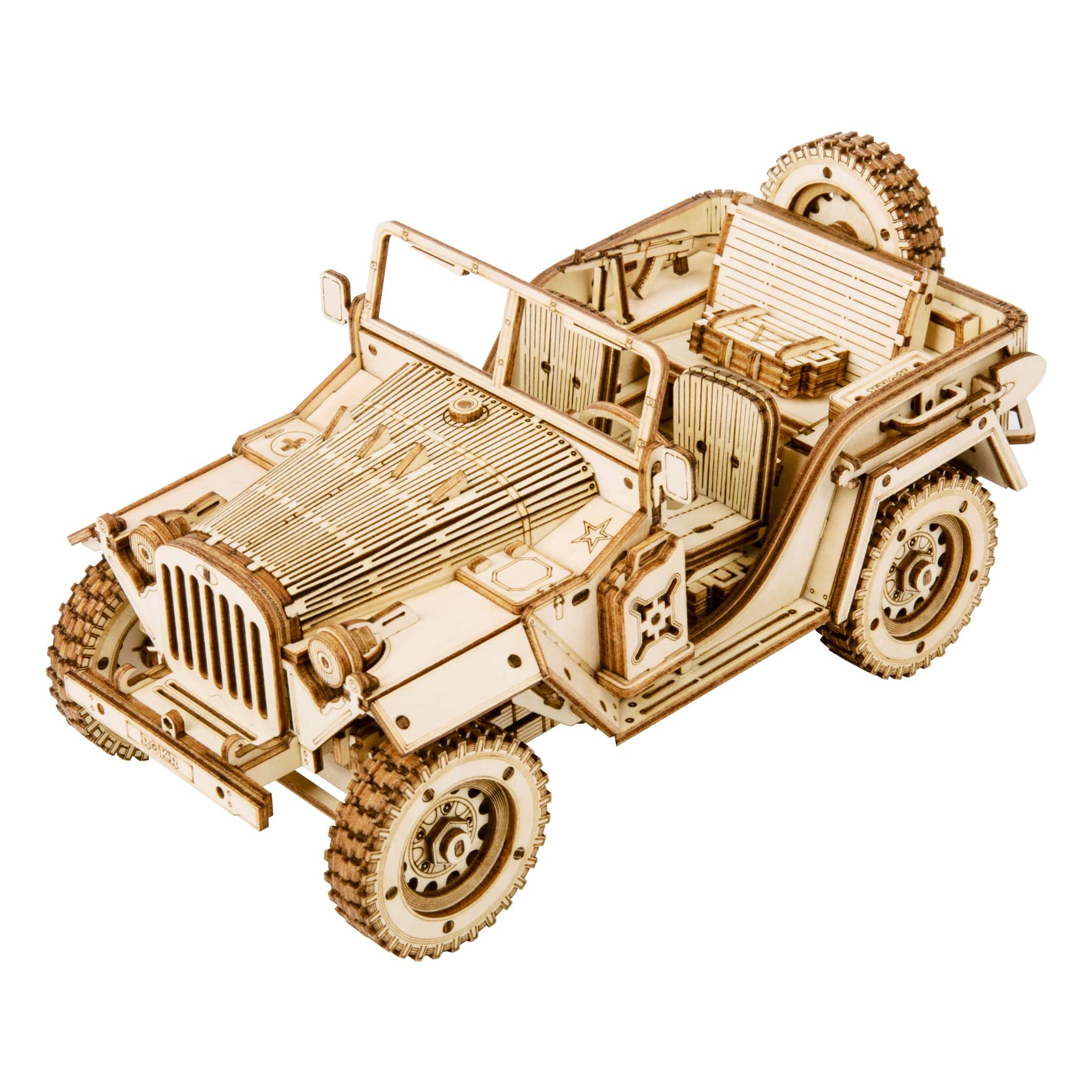 Army Field Model Car Kits 3D Puzzles for Adults and Teens DIY Wooden ...