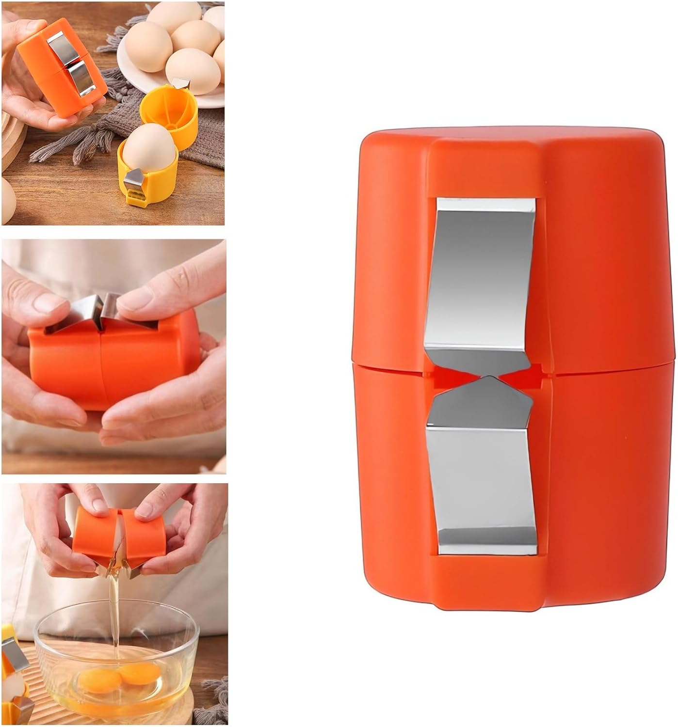 Amazon.com: Egg Shell Opener, 2025 New Egg Cracker for Raw Eggs, Hard ...