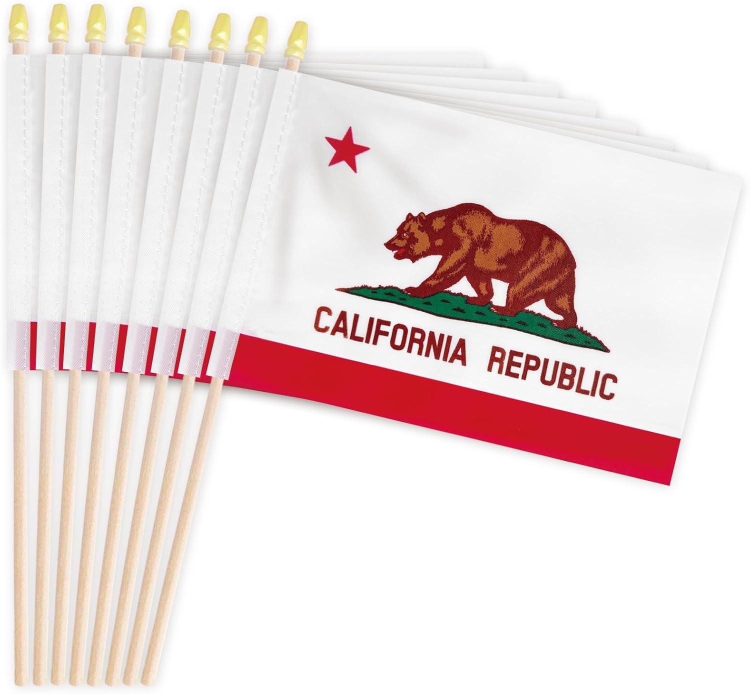 Amazon.com : Pack of 20, Handheld California Flags 5x8 Inch - Small ...