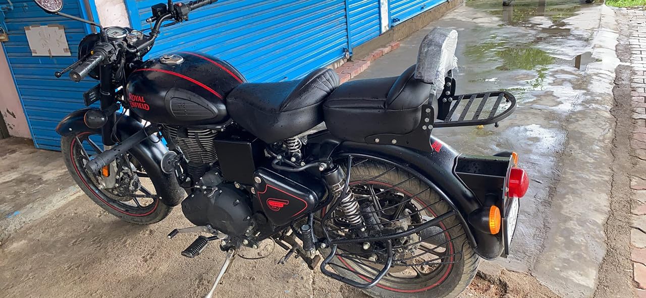 GadiBike Bike Harley Style Carrier Back Rest Cushion Support Pillion ...