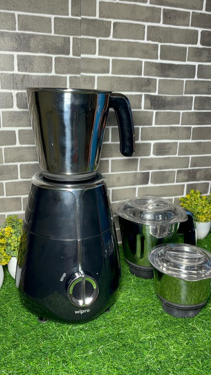 Buy Wipro Elato FMG204 1000W Mixer Grinder | Heavy Duty 100% Copper ...