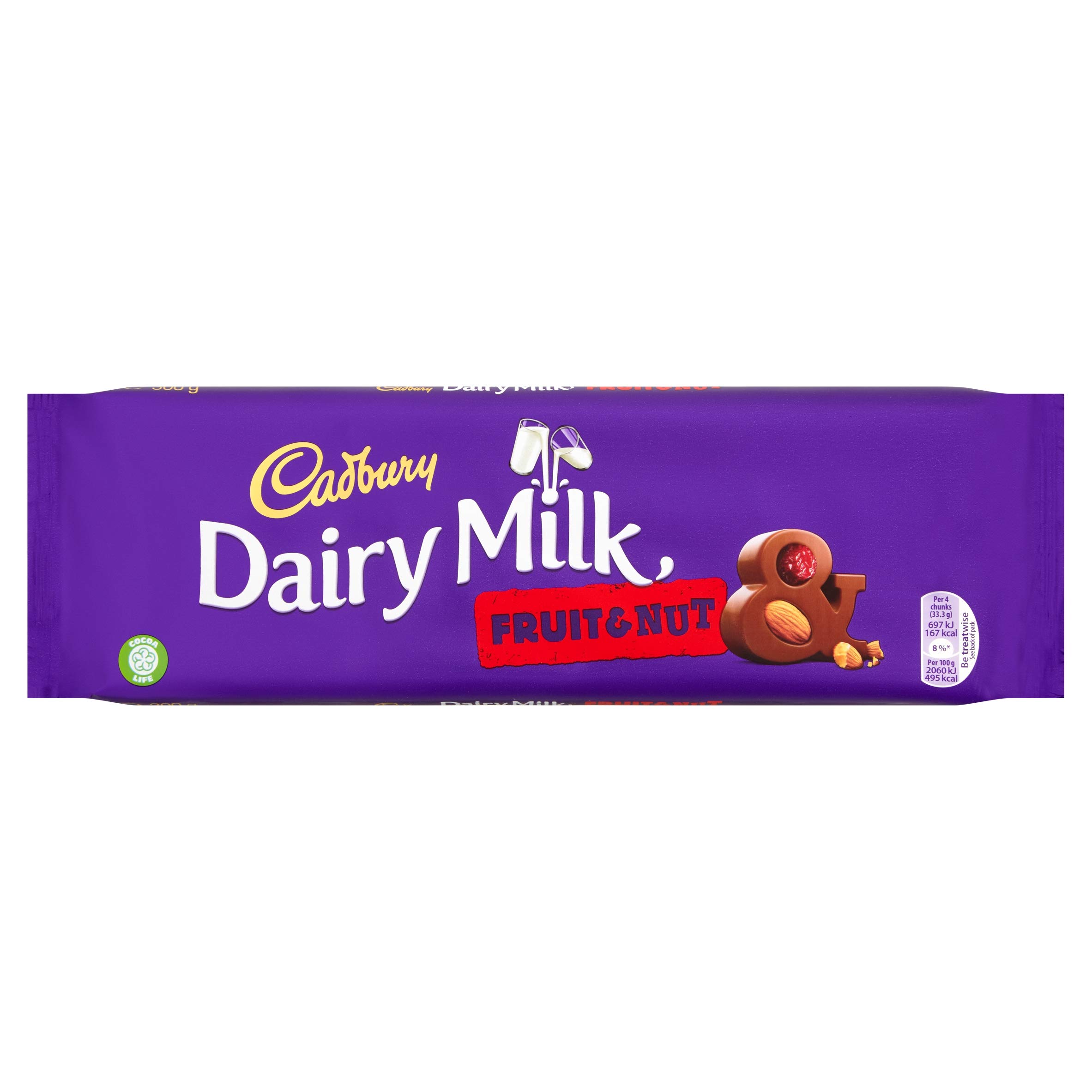 Cadbury Dairy Milk Fruit And Nut Chocolate Bar 300 G Buy Online In cadbury-dairy-milk-fruit-and-nut-chocolate-bar-300-g-buy-online-in