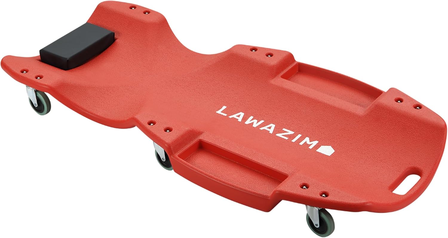 Lawazim Plastic Car Creeper -48inch Red- Heavy-Duty Lightweight ...
