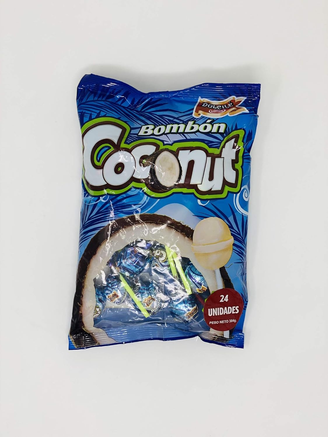 Amazon.com : Bom Bon Sweet Coconut Lollipops 24 count - 384gr | Bom Bon ...