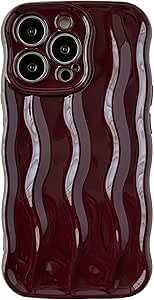 Amazon.com: Caseative for iPhone 13 Pro Case,Water Ripple Pattern Curly Wave Frame Soft Phone ...