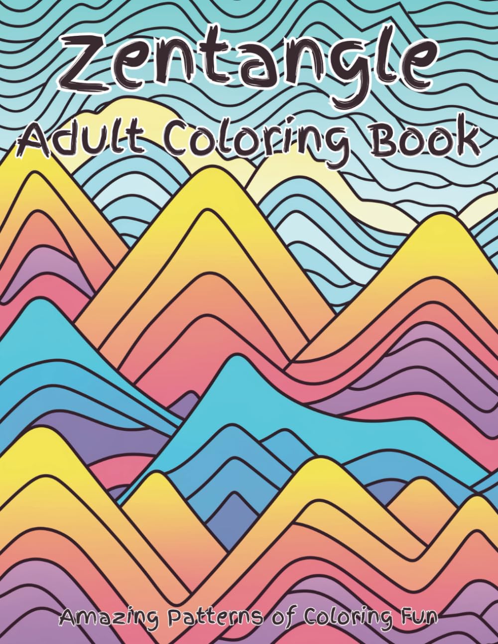 Zentangle Adult Coloring Book: A fun and whimsical coloring book of ...