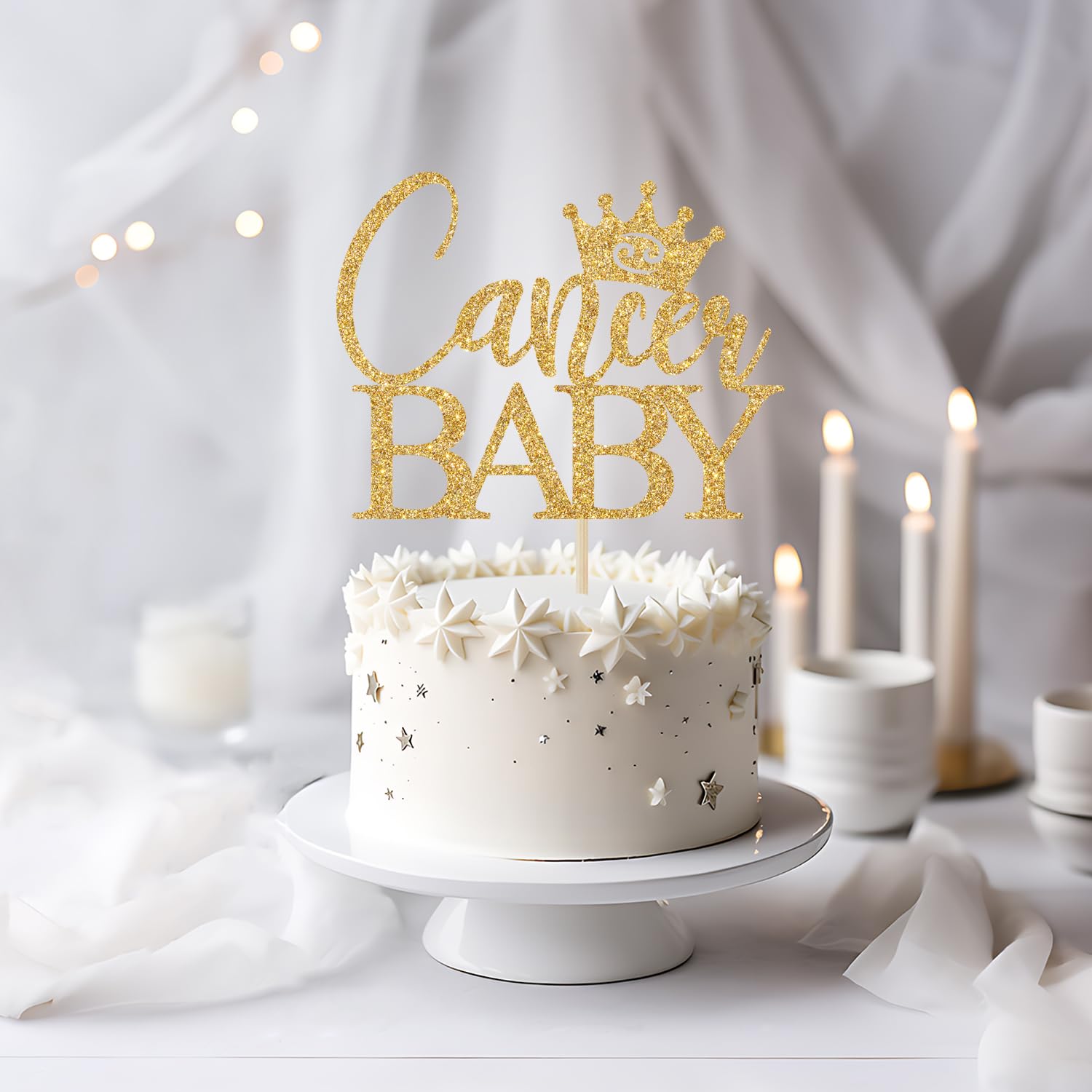 Snapklik.com : Cancer Baby Cake Topper, Cancer Baby Shower Decorations ...