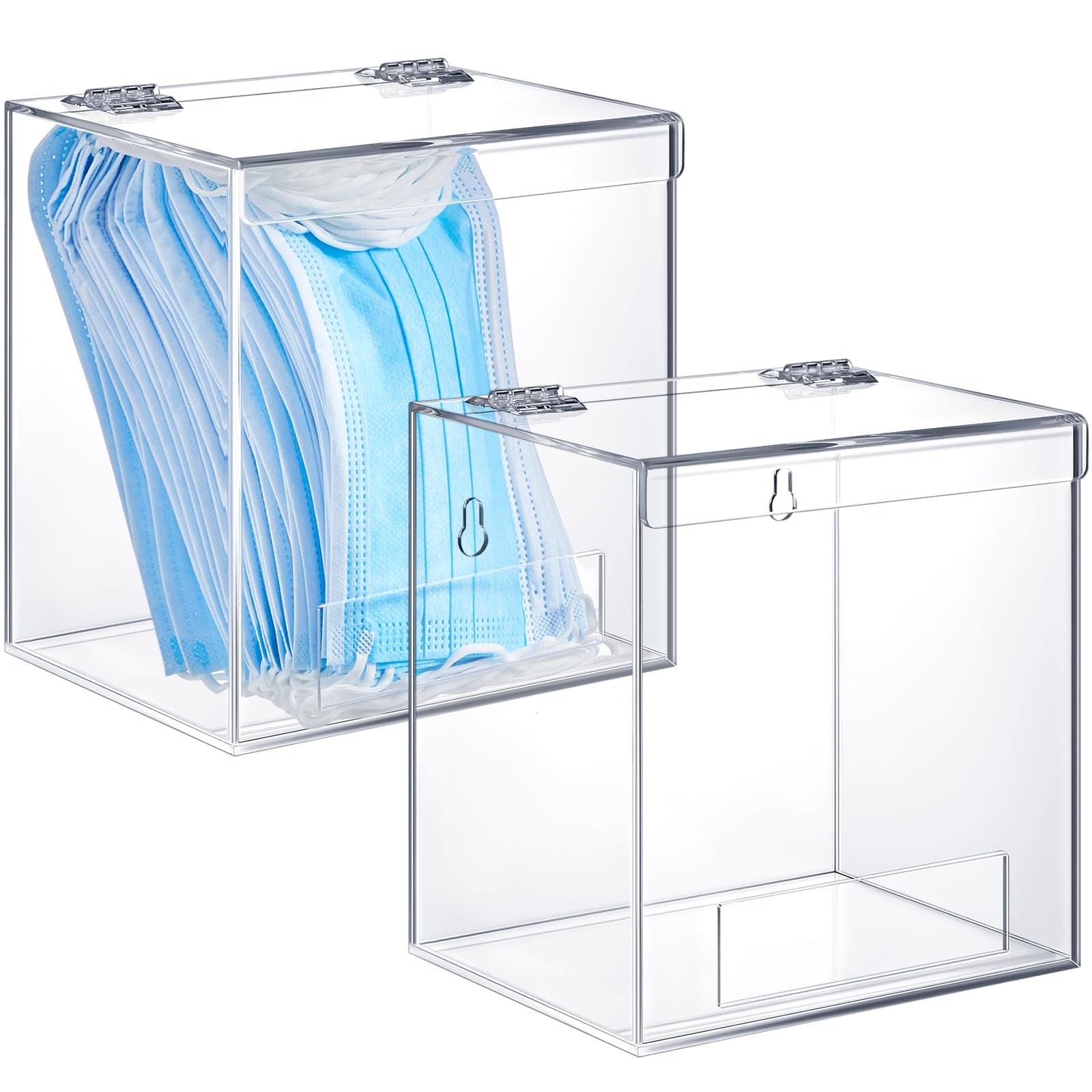 Amazon.com: Kathfly 2 Pcs Acrylic Dispenser for Hairnet, Emesis Bags ...