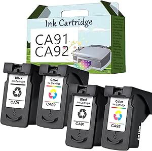 Amazon.com: Compatible for Canon CA91 91 Ink Cartridges, Suitable for ...