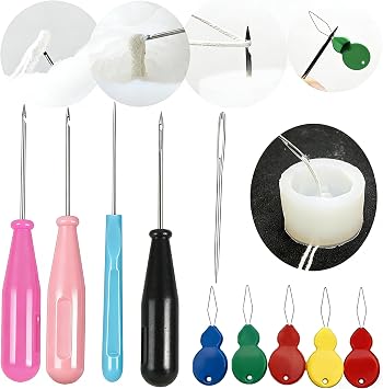 Amazon.com: TYMKLMZG 10 PCS Candle Wick Inserting Tool for Molds Large ...