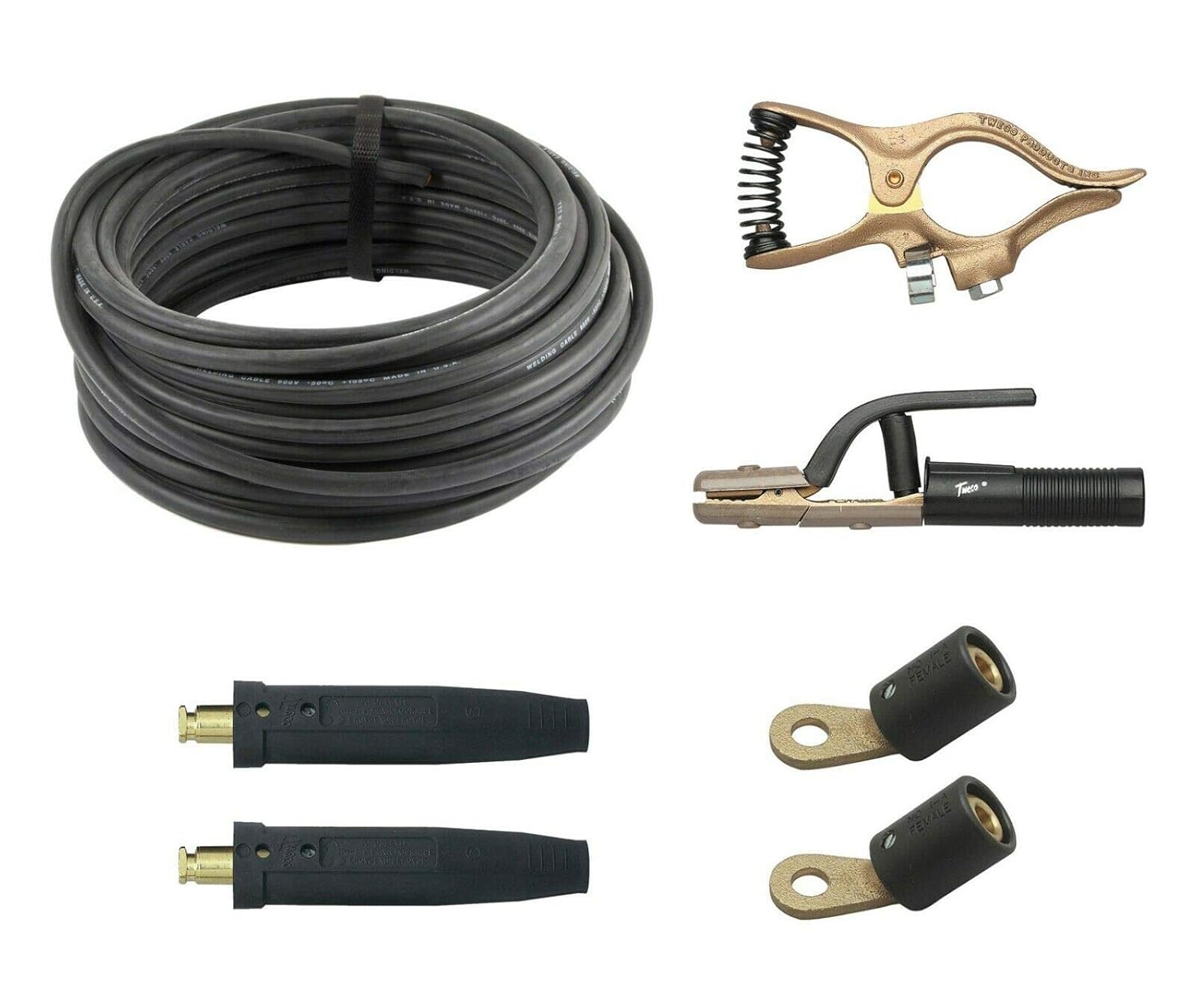 Buy Tweco Welding Lead Package, 50' - #2 Gauge Cable, Electrode Holder ...