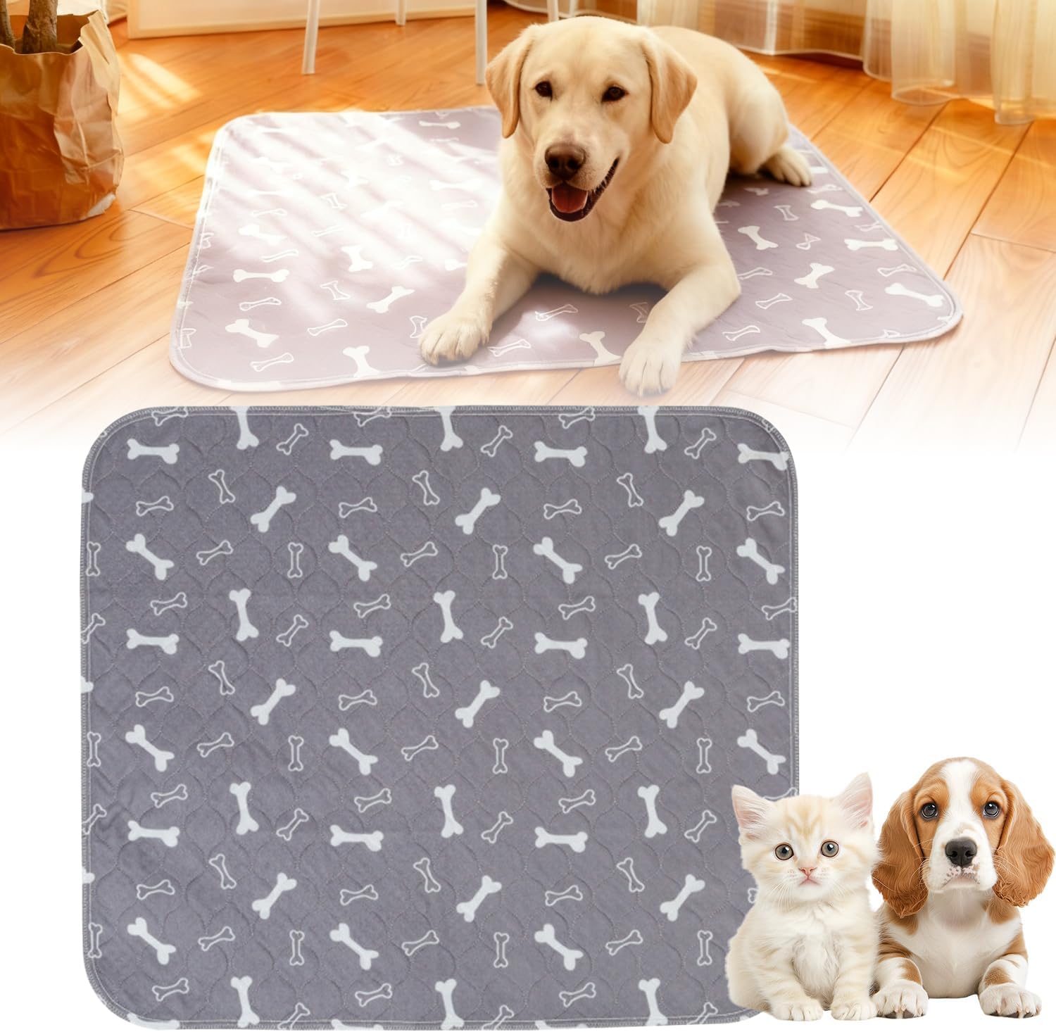 Amazon.com: Puppy Pads for Dogs,2026 Upgraded Washable Puppy Pad ...