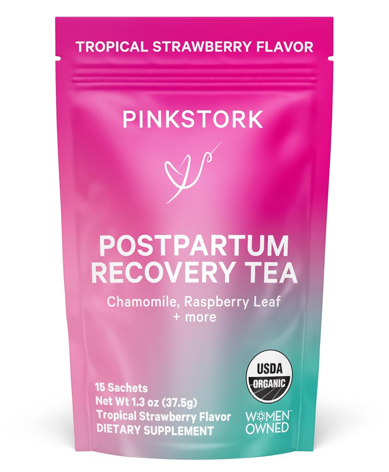 Amazon.com : Pink Stork Postpartum Recovery Herbal Tea, Organic Red ...