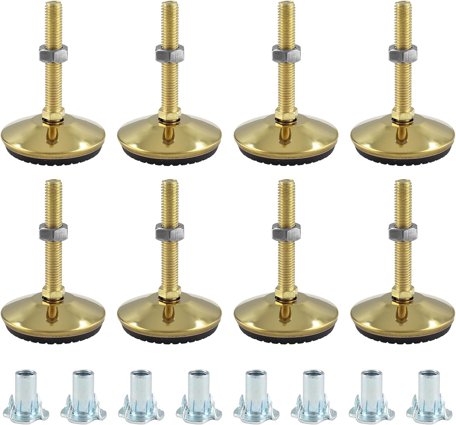 Amazon.com: Lanzeuta 8pcs M8 Swivel Leveling Feet, Adjustable Leg ...