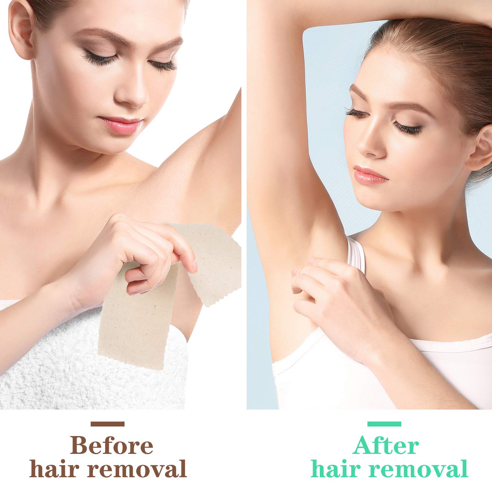 Snapklik.com : Body And Facial Muslin Strips For Hair Removal Natural ...