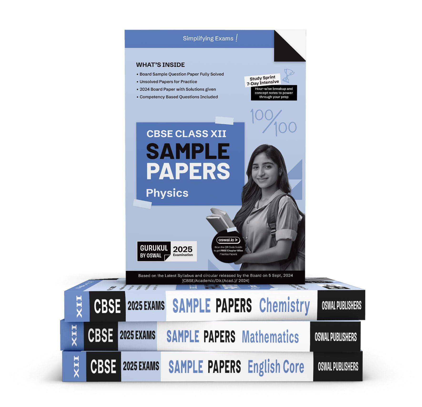 Buy Gurukul By Oswal PCM Sample Paper Bundles (Set of 4) CBSE Class 12 ...