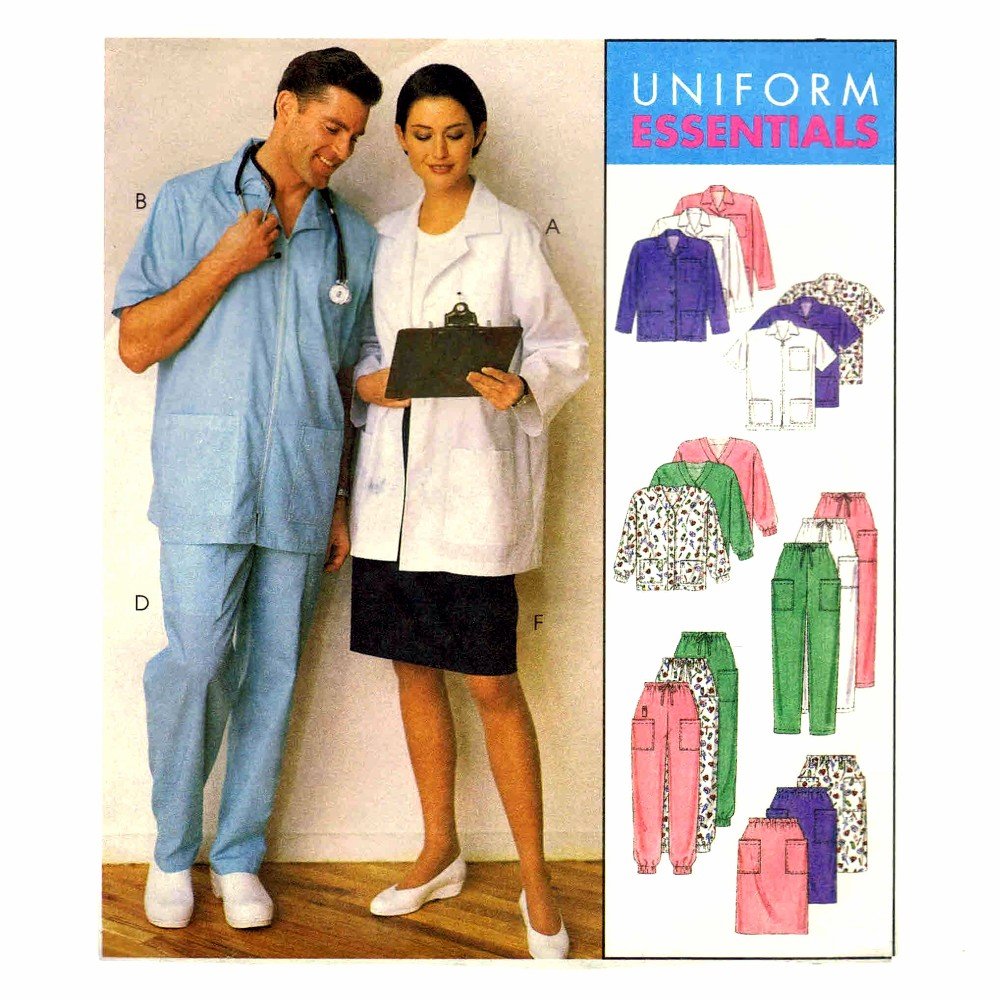 Amazon.com: McCalls 9359 Uniform Essentials Unisex Size X-XXL : Arts ...
