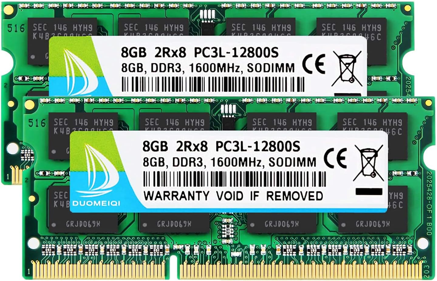 16GB (2X8GB) DDR3 1600MHZ PC3-12800 NON-ECC SODIMM NVTEK Laptop AIO PC ...