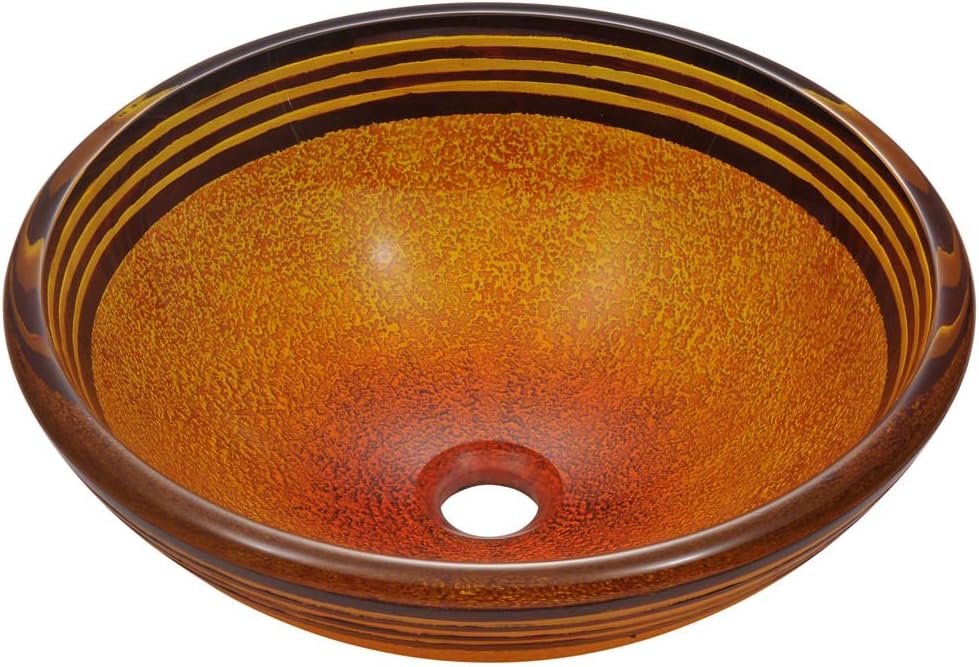 Polaris Sinks P516 Hand Painted Glass Vessel Sink - Amazon.com