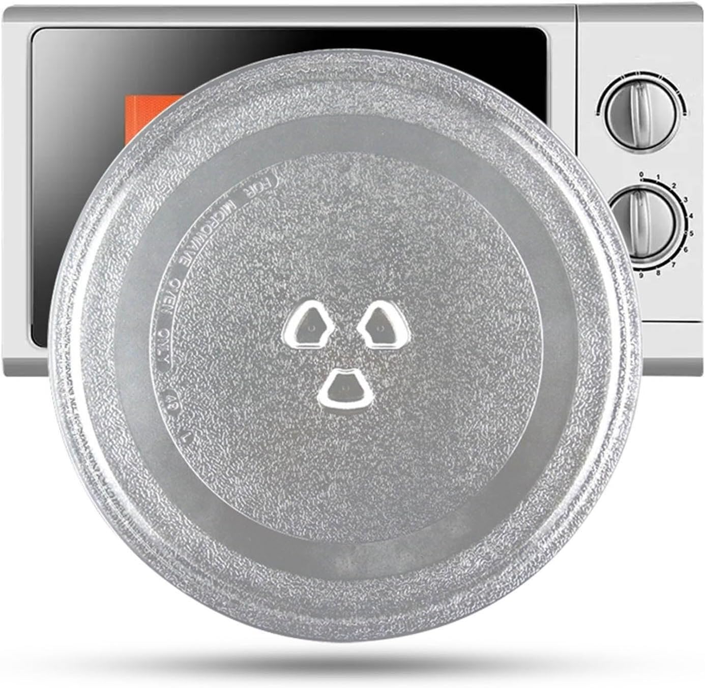 Amazon.com: WORDFUN Microwave Turntable Glass Plate, Circular Glass ...